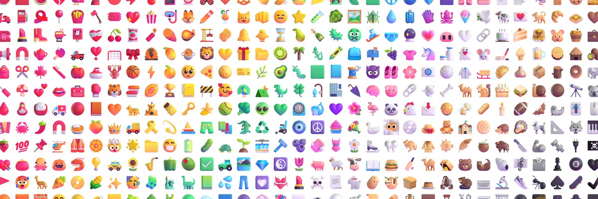 Эстетика эмодзи Новые эмодзи Microsoft в стиле Fluent Design - Смайлы ...